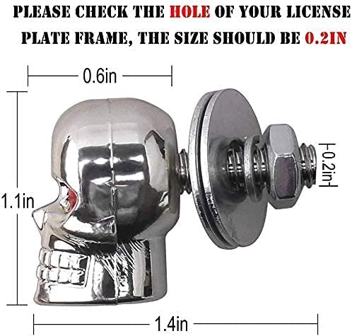 Skull License Plate Bolts – The Skull Crew