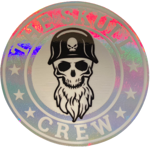 The Skull Crew Holographic Decal