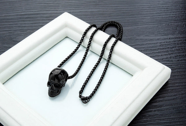 Black Skull Necklace – The Skull Crew